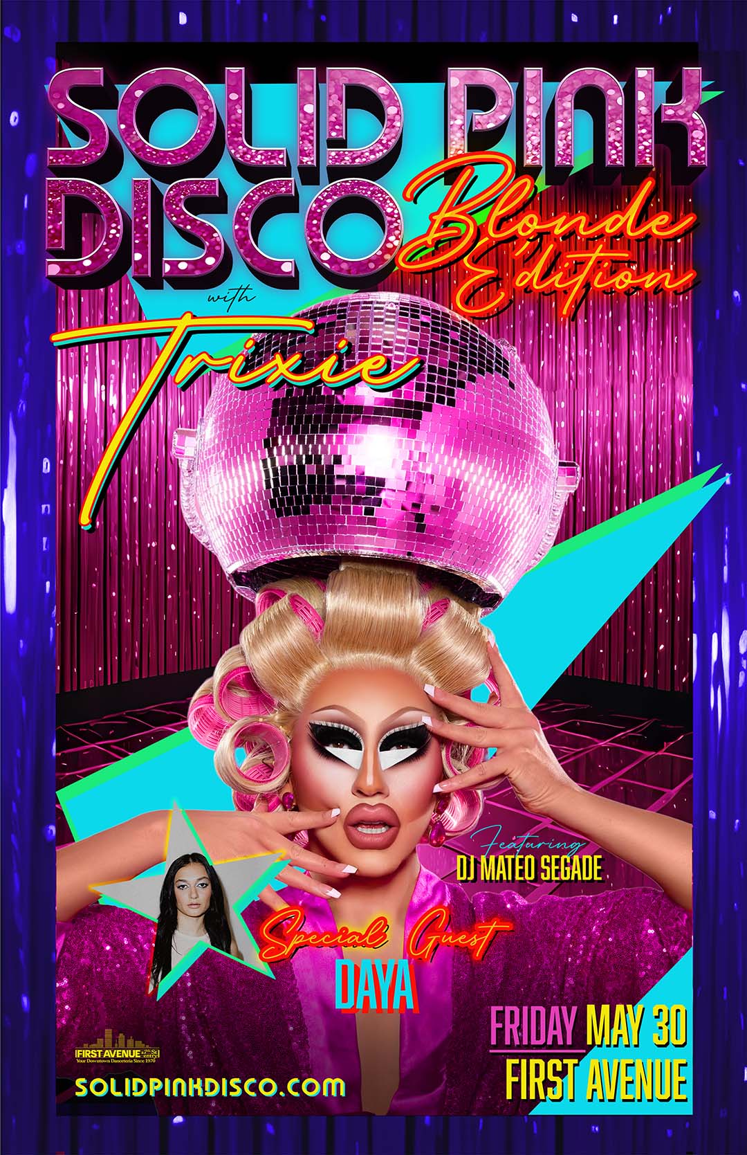 Solid Pink Disco with DJ Trixie ★ First Avenue - First Avenue