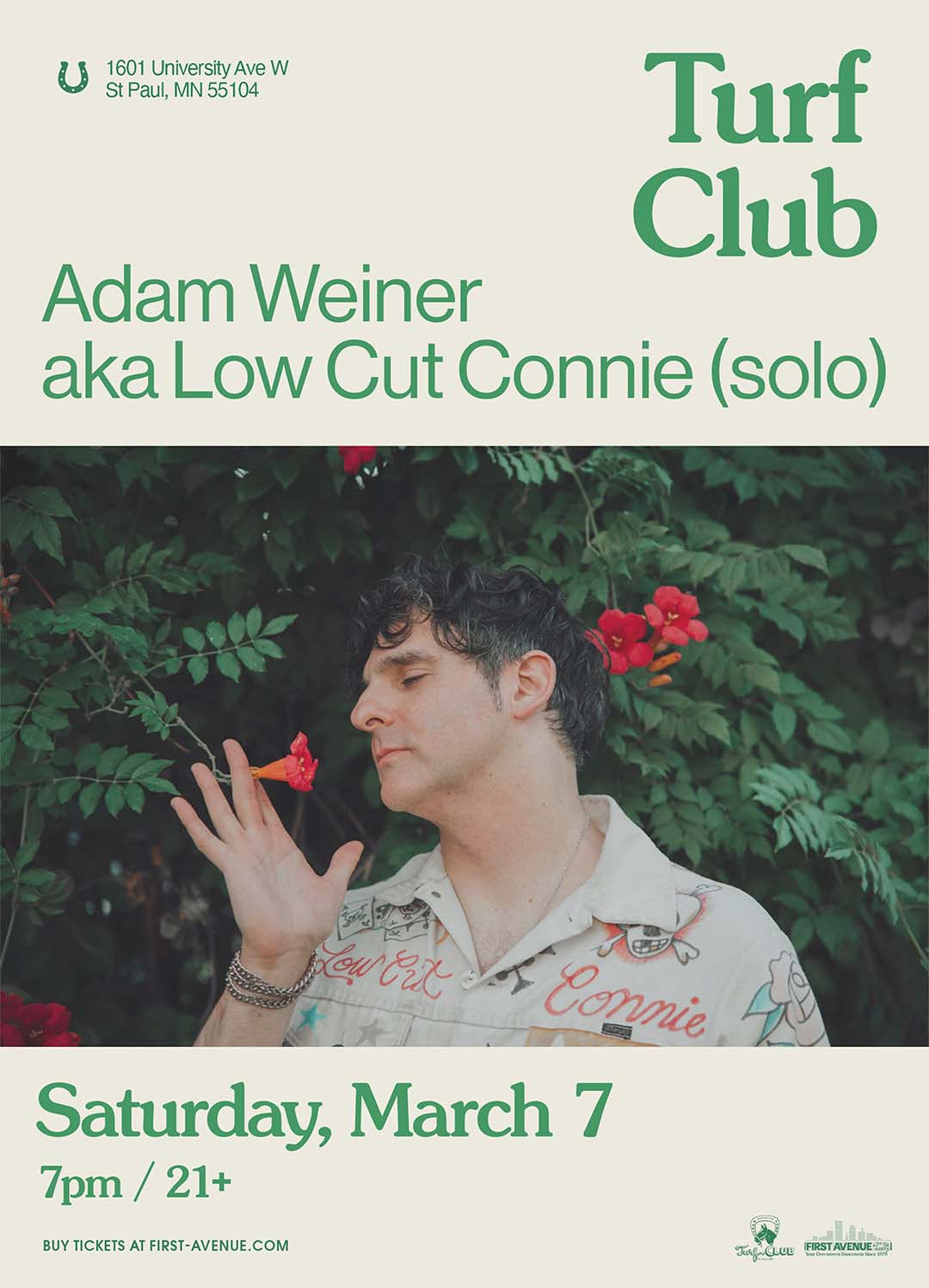 Adam Weiner aka Low Cut Connie (solo) ★ Turf Club - First Avenue
